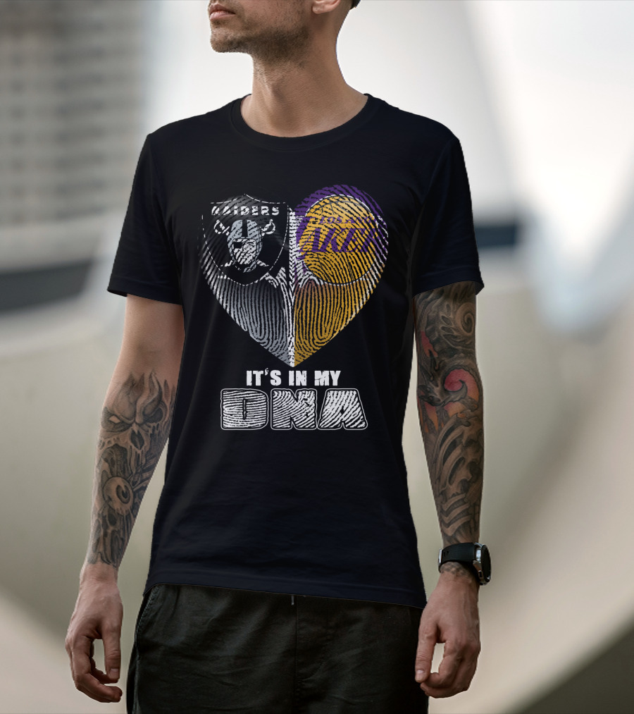 It's In My Dna Raiders Los Angeles Lakers T-Shirt