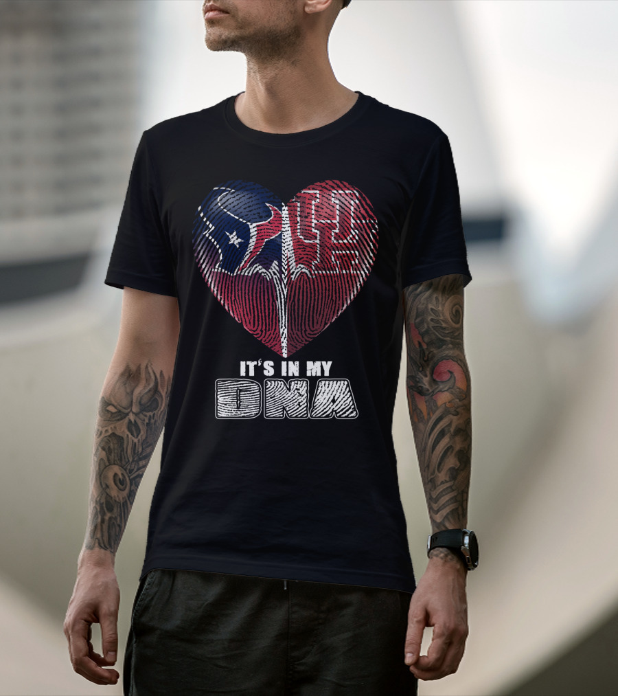 Houston Texans Uh Heart It's In My Dna T-Shirt