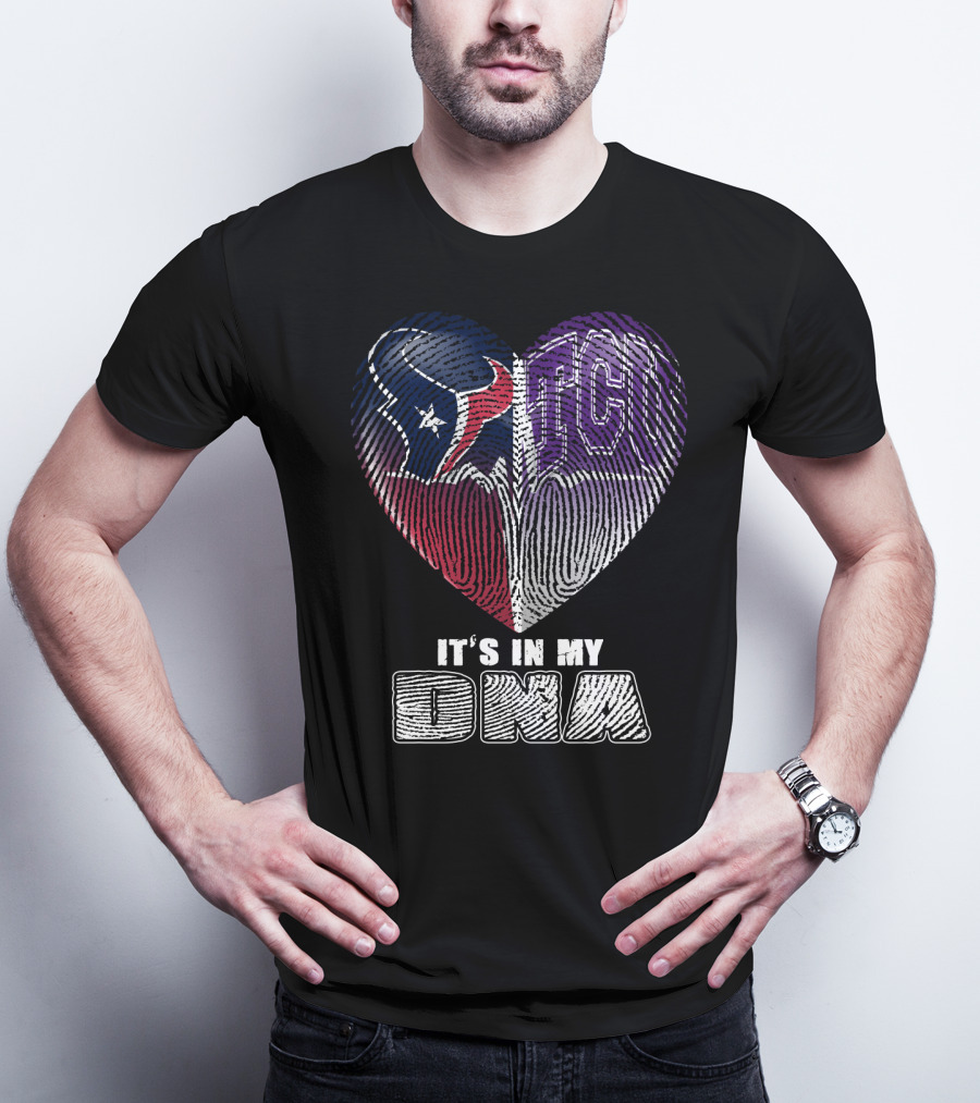 Houston Texans Tcu Horned Frogs It's In My Dna T-Shirt