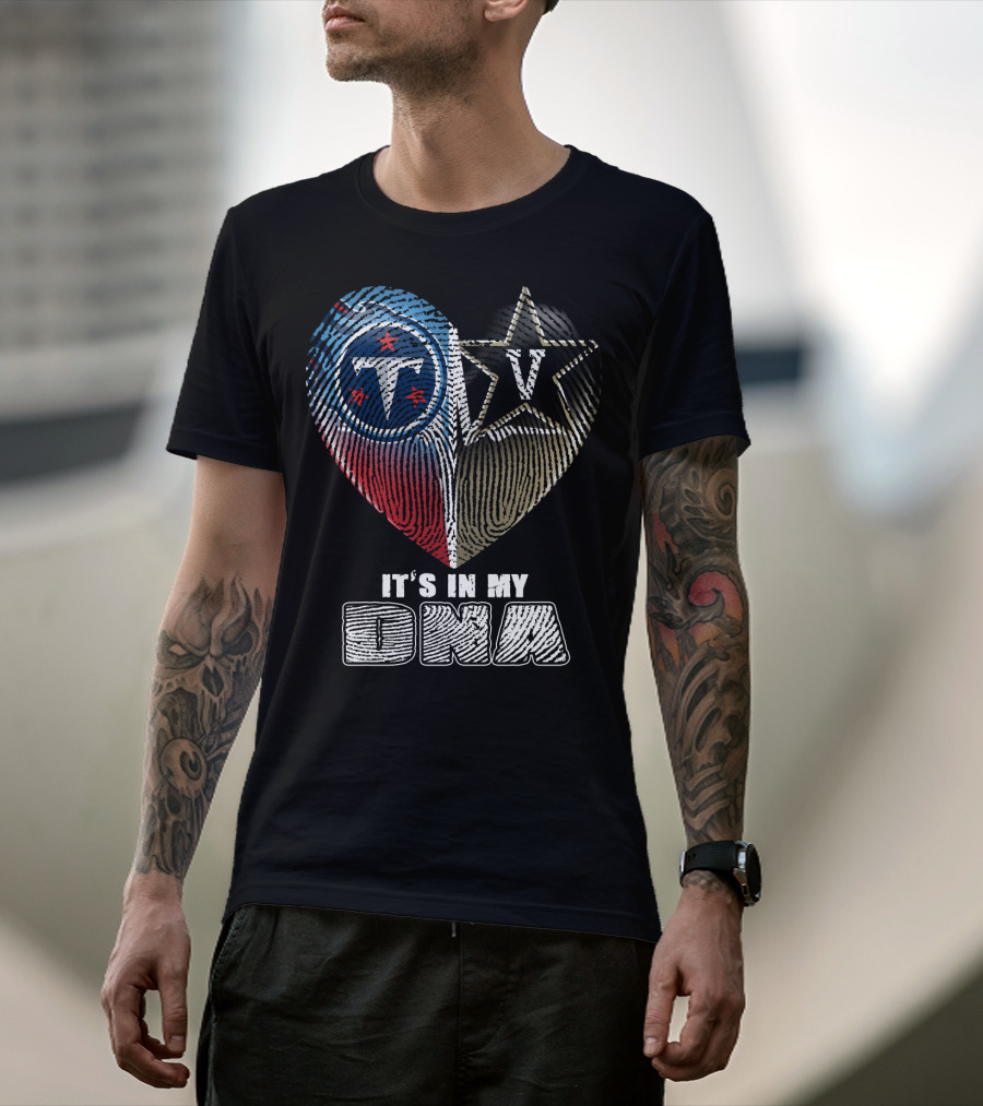 It's In My Dna Tennessee Titans Vanderbilt Commodores T-Shirt
