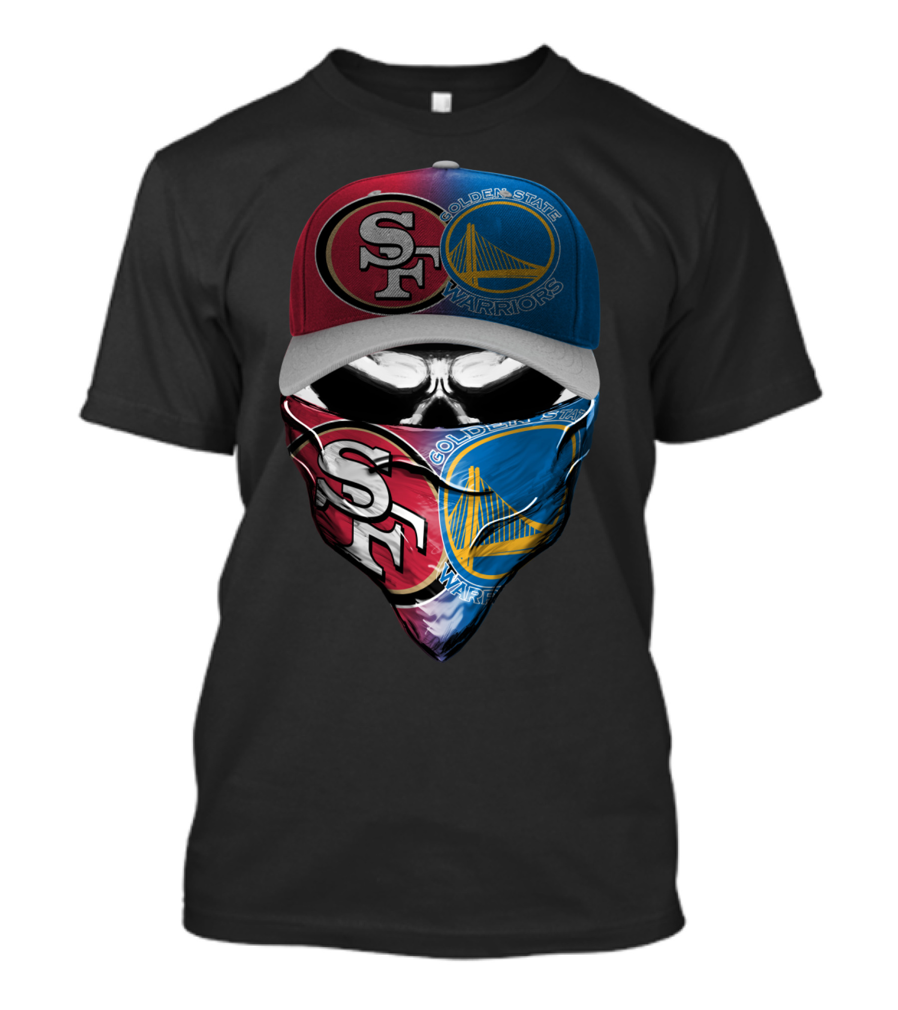 Sf 49ers Golden State Warriors Masked Fusion T-Shirt