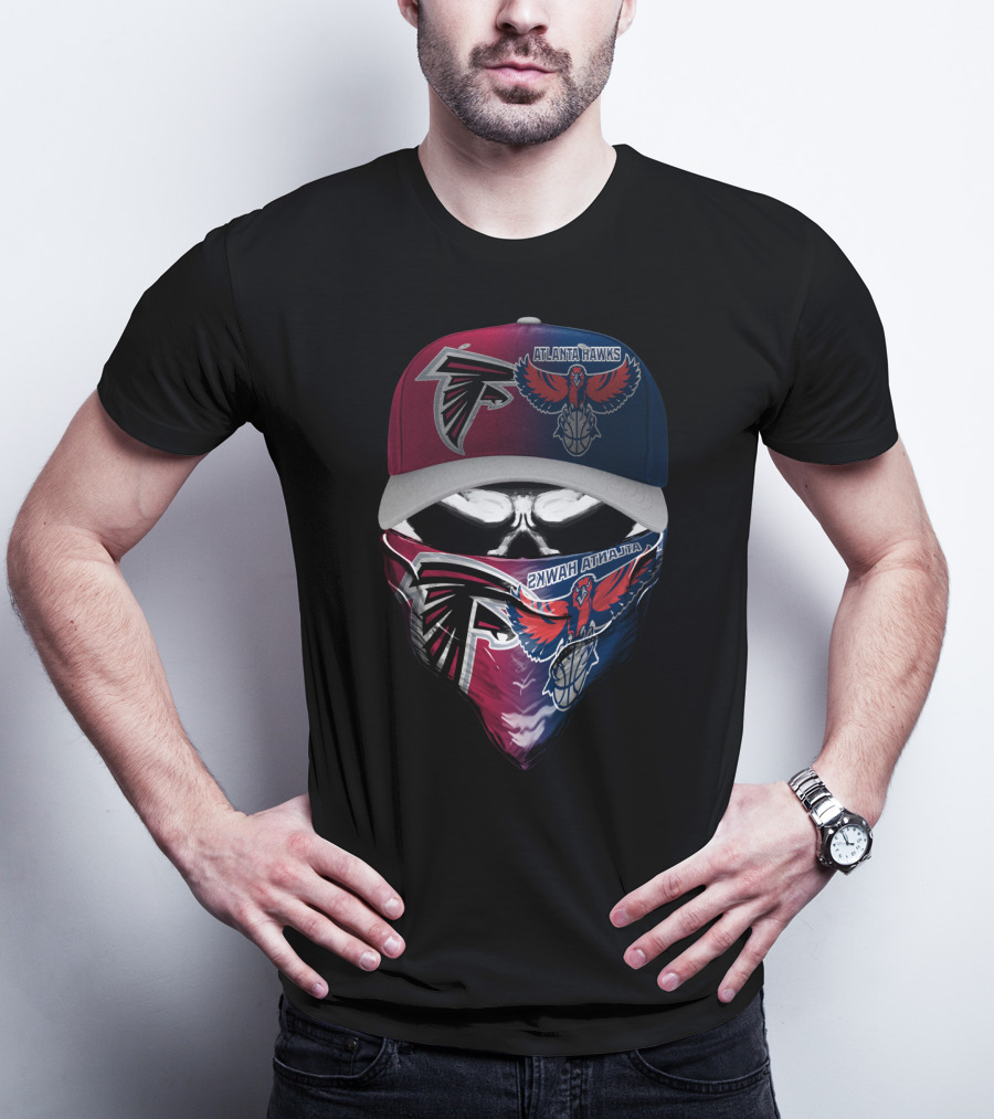 Atlanta Hawks Falcon Face Mask And Hat Combo T-Shirt