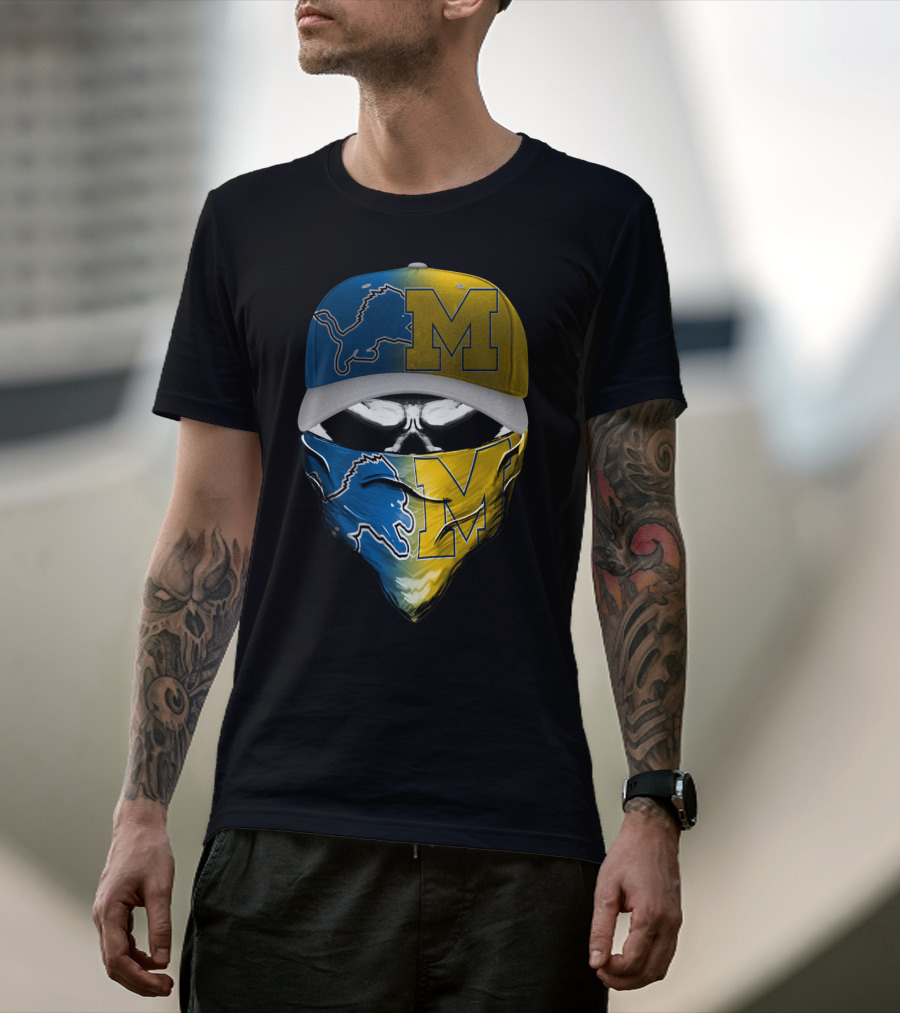 Detroit Lions Michigan Wolverines Skum T-Shirt