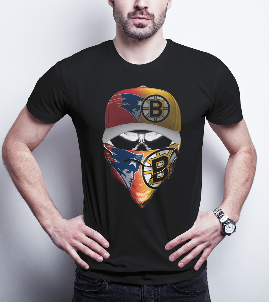 Patriots Bruins Skum 089 T-Shirt