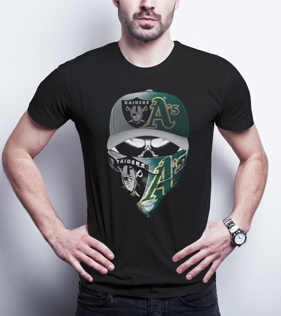Raiders A's Mask Cap Combo Skum 096 T-Shirt