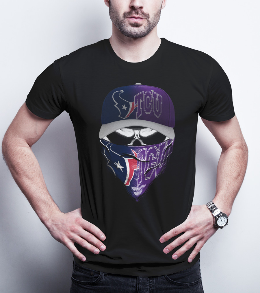 Houston Texans Tcu Face Mask Skum 121 T-Shirt