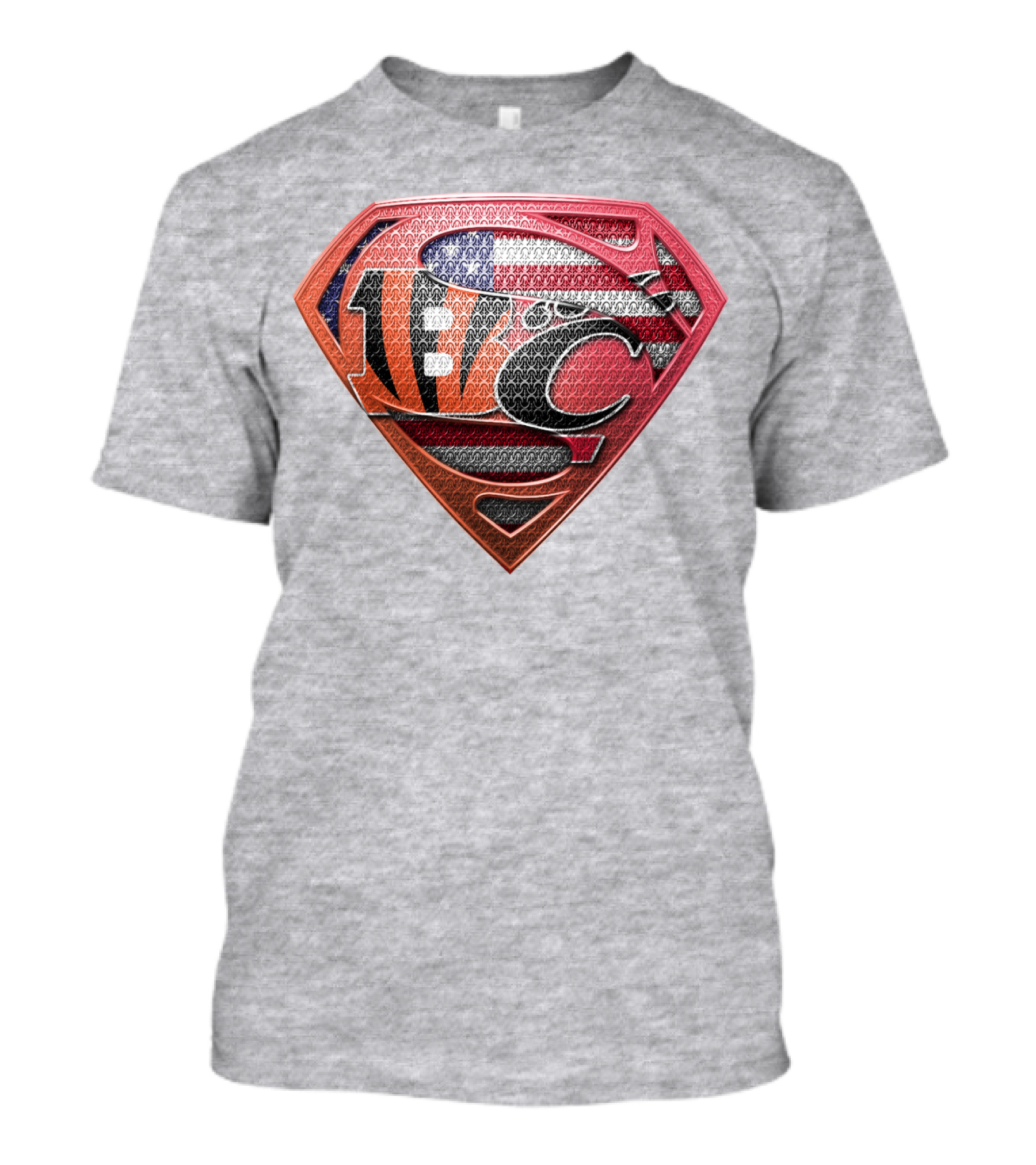 Superman Nfl Logo With American Flag Shield T-Shirt