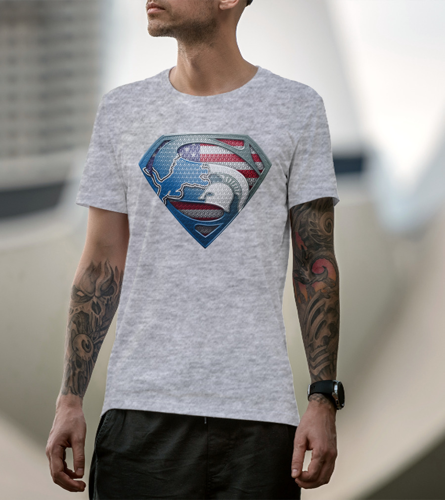Spartan Superhero American Flag T-Shirt