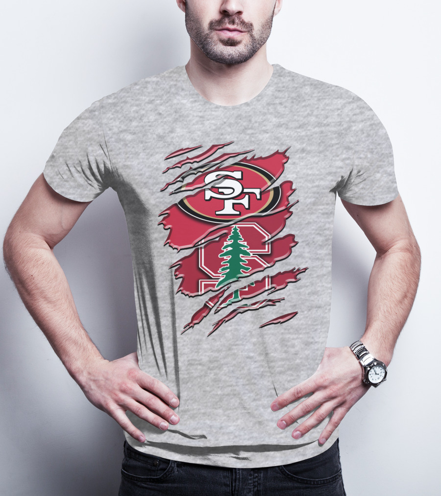 Sf Stanford Tree Logo Rah T-Shirt