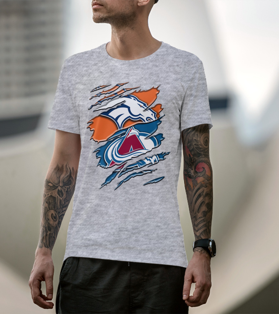 Denver Broncos Colorado Avalanche Rah 016 T-Shirt