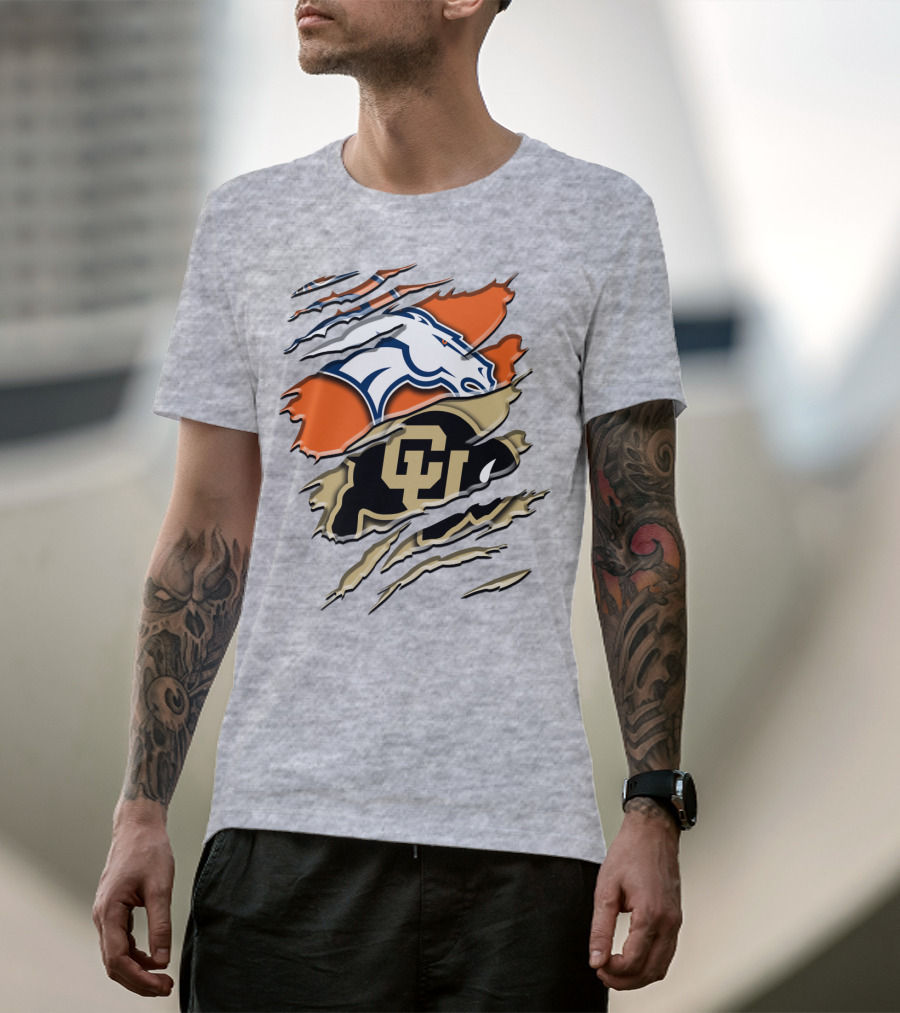 Denver Broncos Colorado Buffaloes Rah 017 T-Shirt
