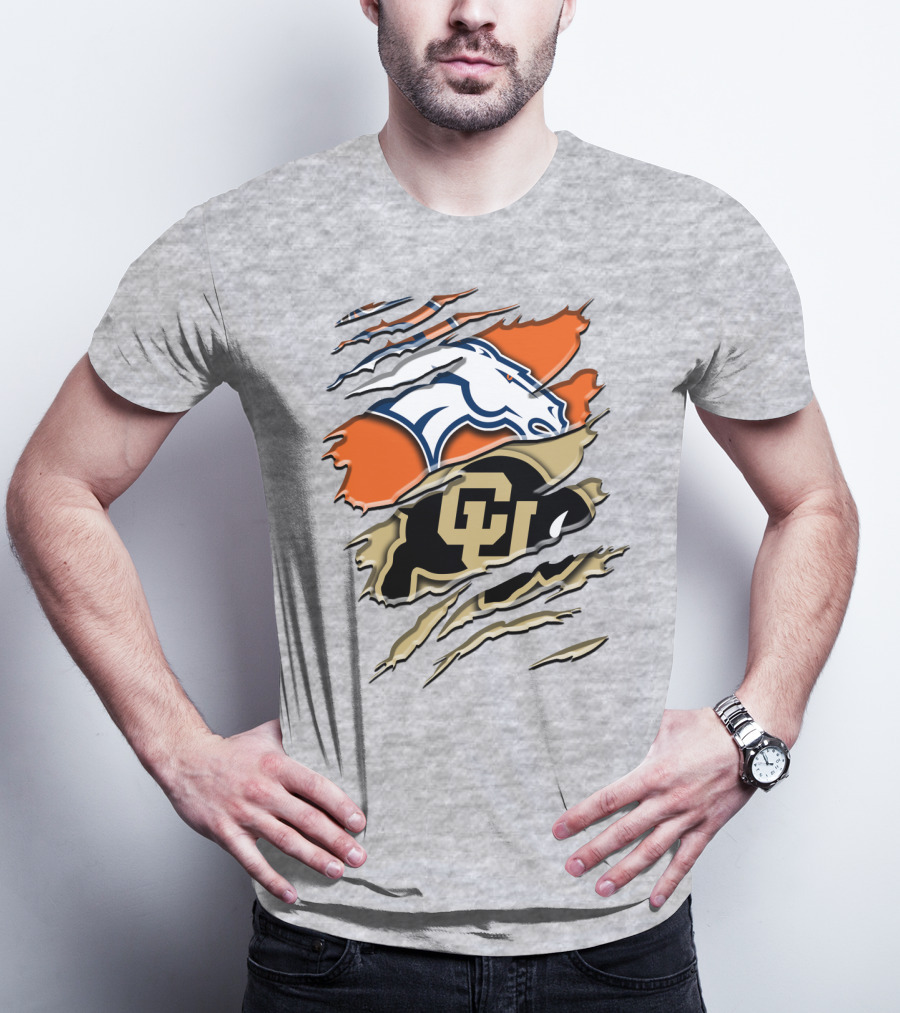 Denver Broncos Colorado Buffaloes Rah 017 T-Shirt