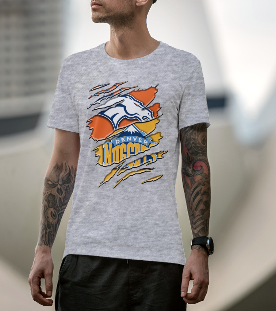 Denver Broncos And Nuggets Fan Crossover Rah 020 T-Shirt