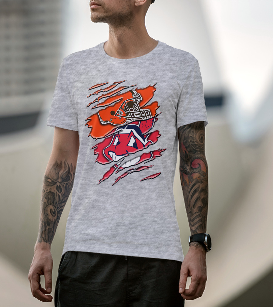 Cleveland Browns And Chief Wahoo Rah T-Shirt
