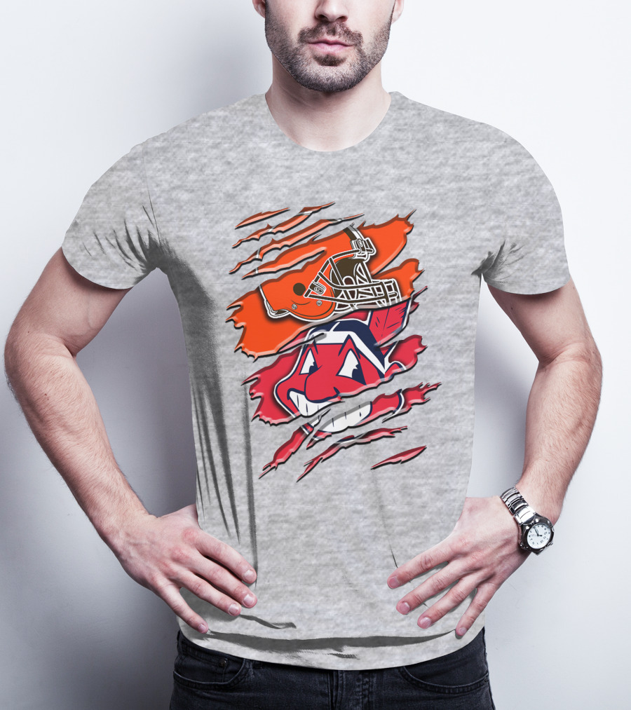 Cleveland Browns And Chief Wahoo Rah T-Shirt