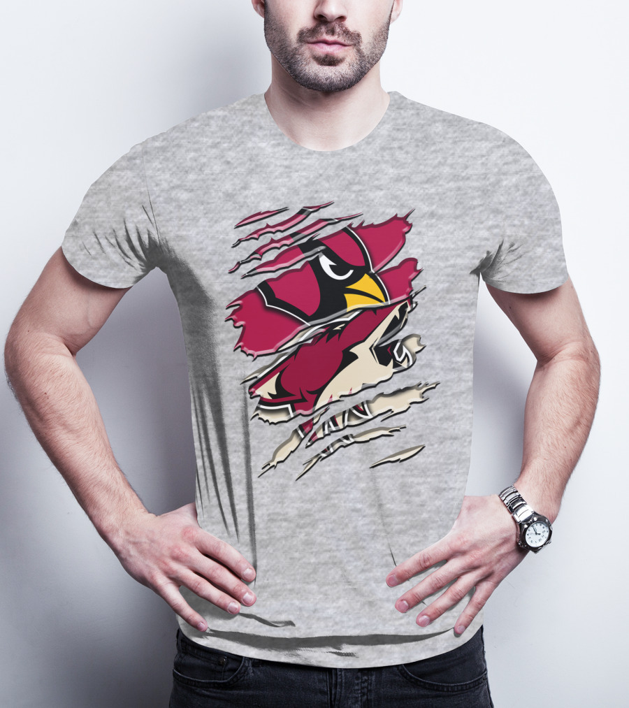 Arizona Cardinals Ripped Design Rah 028 T-Shirt