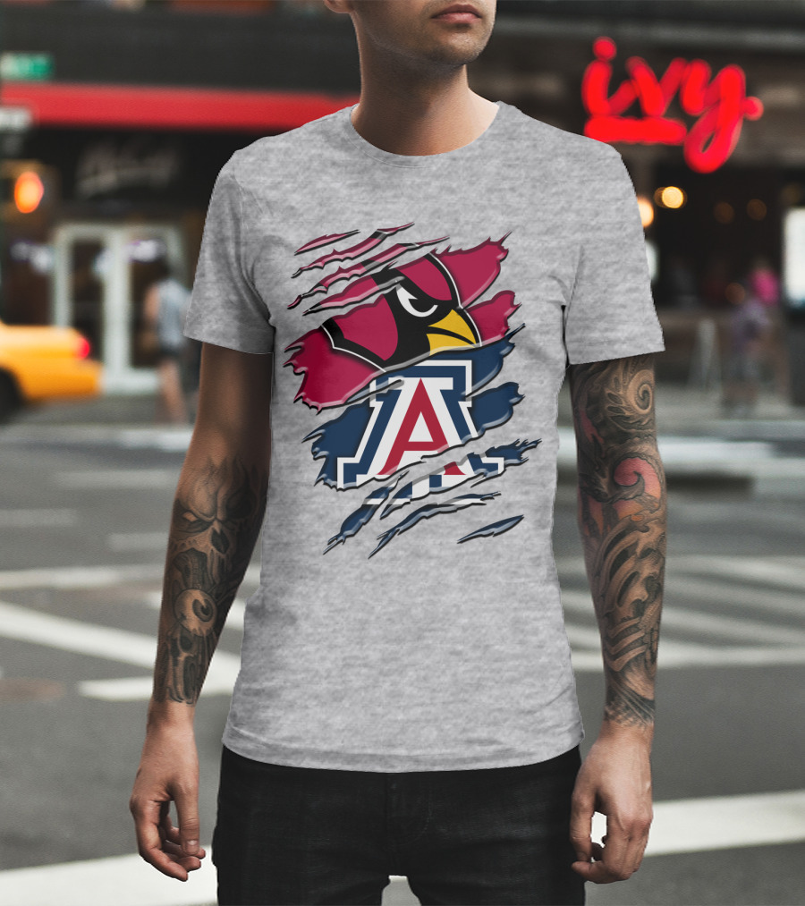 Arizona Cardinals University Of Arizona Wildcats Rah 031 T-Shirt