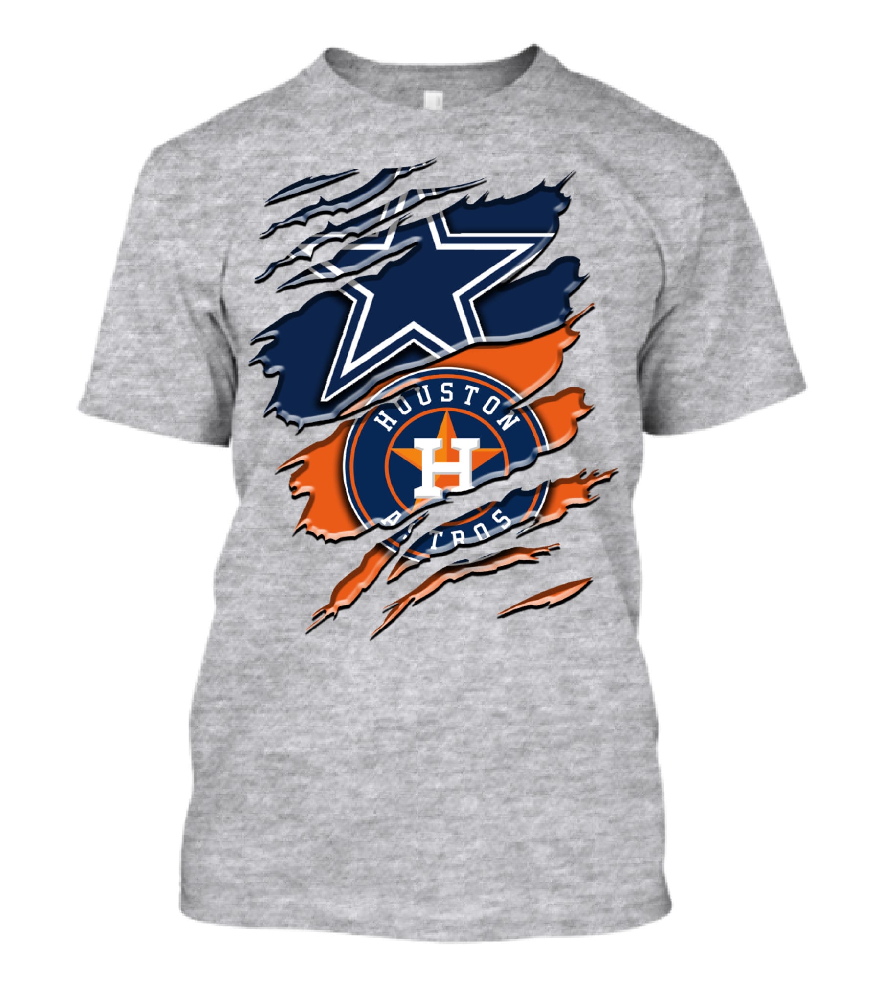Dallas Cowboys Houston Astros Fan Crossover Rah 046 T-Shirt