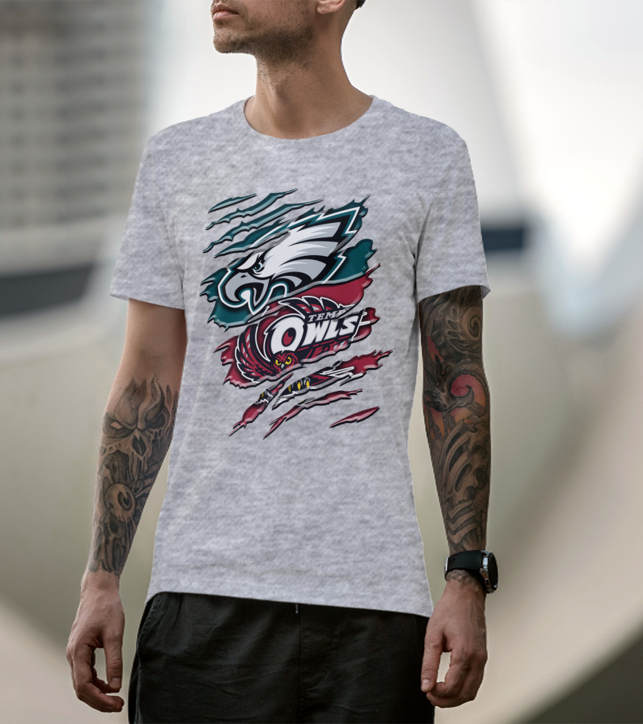 Philadelphia Eagles Temple Owls Rah 058 T-Shirt