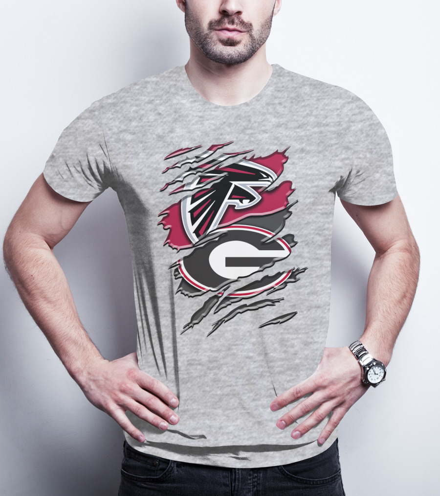 Atlanta Falcons Georgia Bulldogs Rah 061 T-Shirt