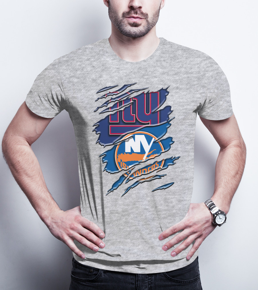 New York Giants Ny Islanders Crossover Rah 063 T-Shirt