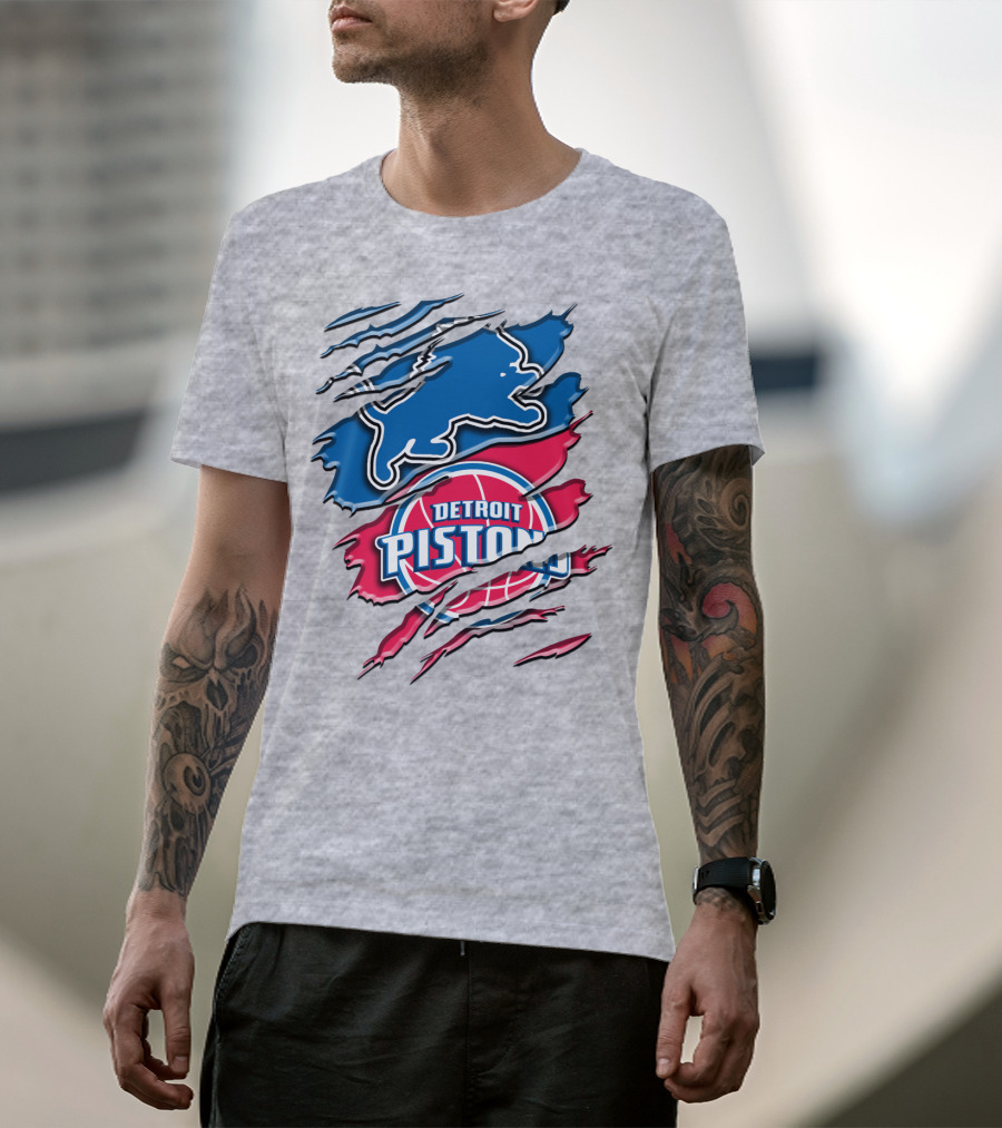 Detroit Pistons Rah 073 Lions Dual T-Shirt