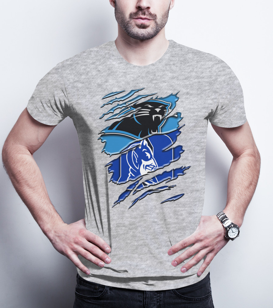 Carolina Panthers Duke Blue Devils Rah 084 T-Shirt