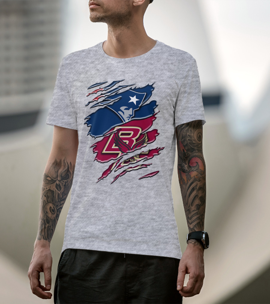 New England Patriots Boston College Eagle Claw Marks T-Shirt
