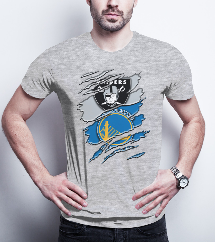 Raiders Golden State Warriors Icons T-Shirt