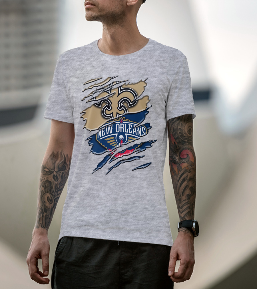 New Orleans Saints Pelicans Rah 108 T-Shirt