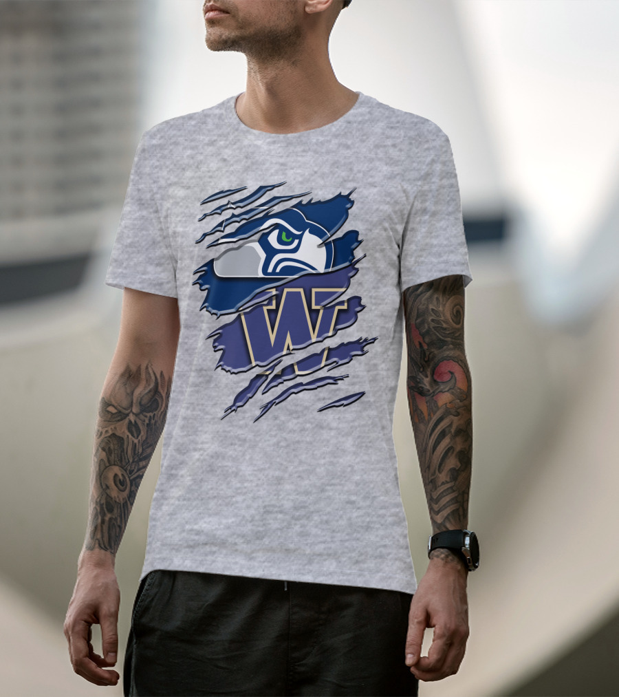 Seattle Seahawks University Of Washington Rah 110 T-Shirt