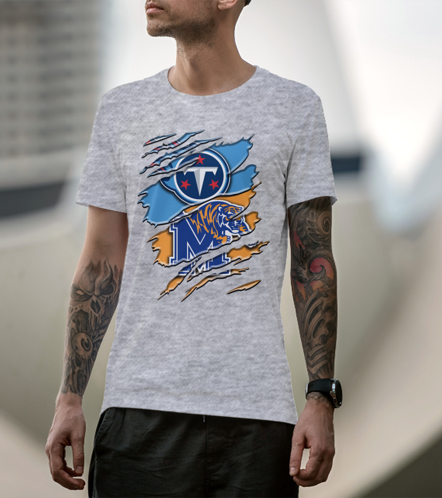 Tennessee Titans Memphis Tigers Rah T-Shirt