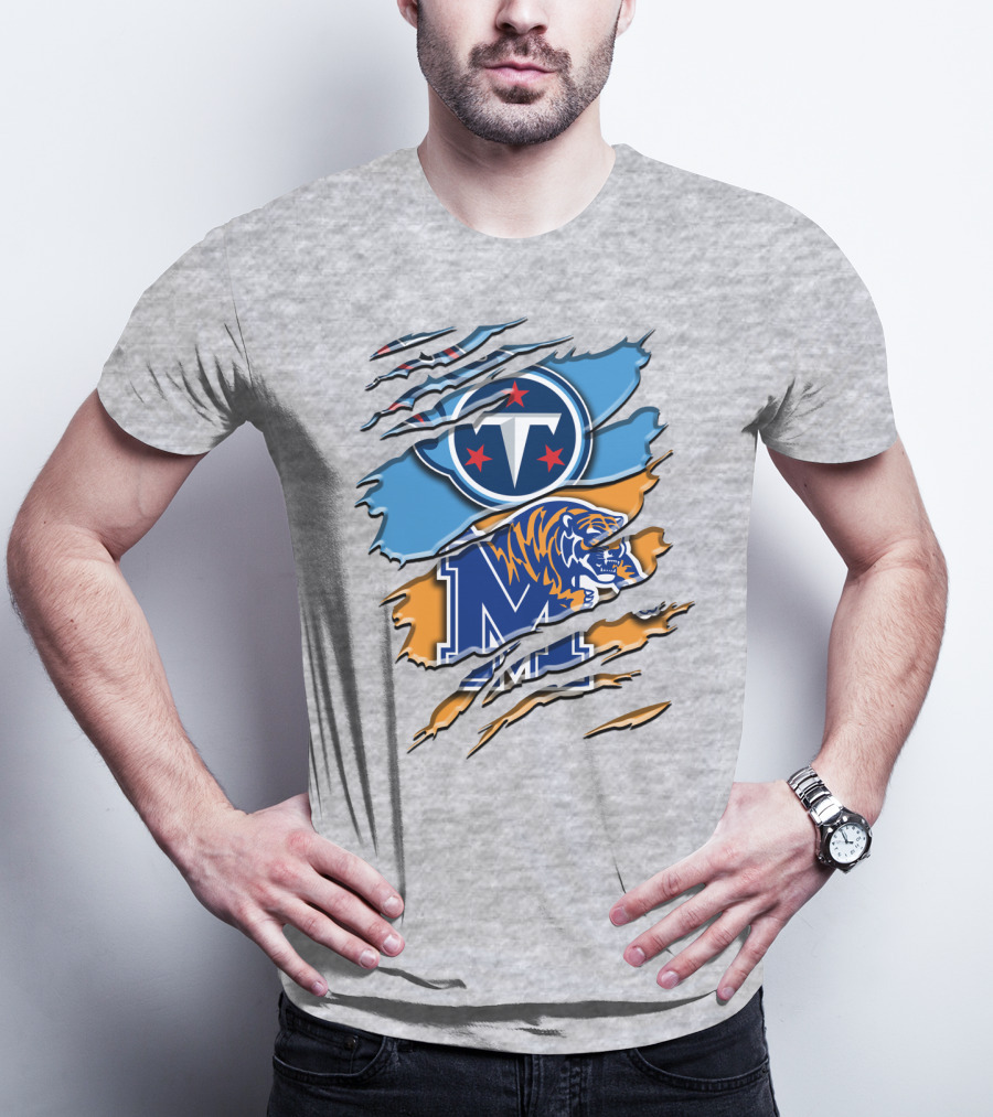 Tennessee Titans Memphis Tigers Rah T-Shirt