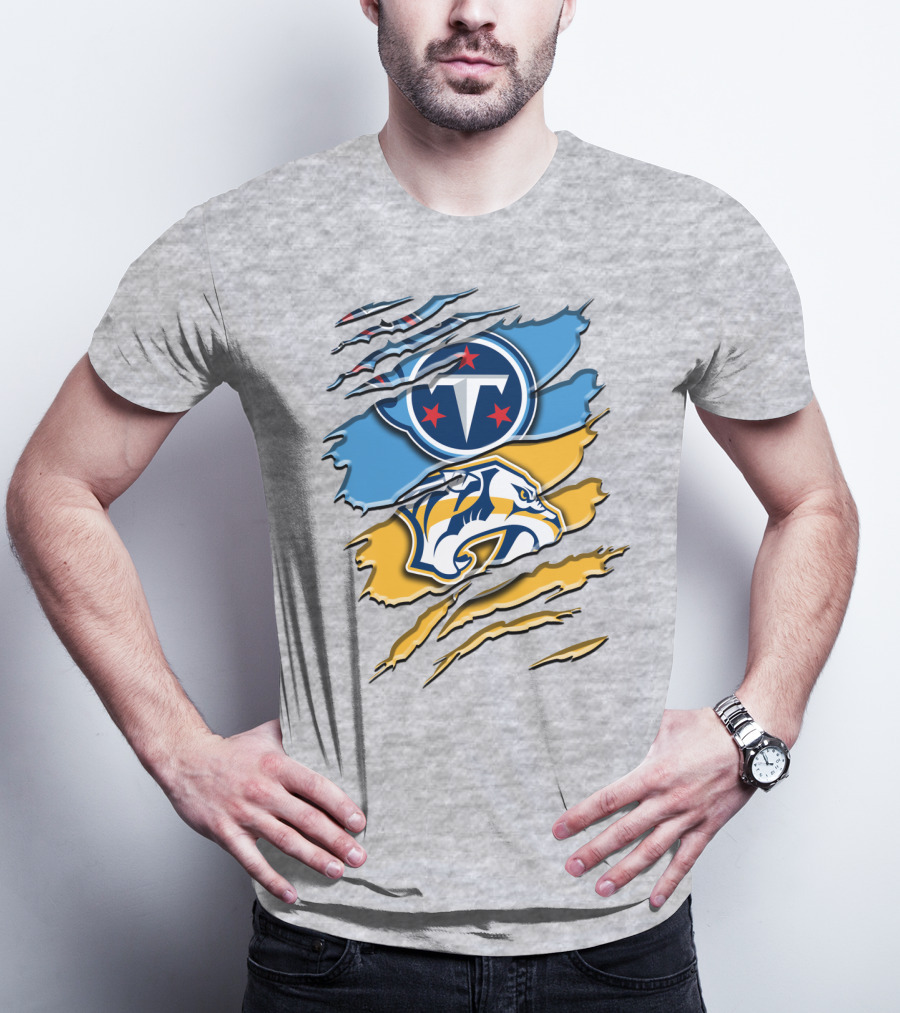 Tennessee Titans Nashville Predators Rah 130 T-Shirt