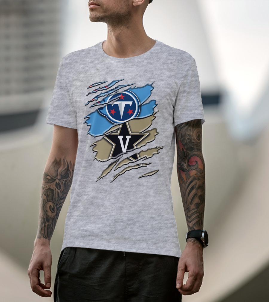 Tennessee Titans Vanderbilt Commodores Rah 132 T-Shirt