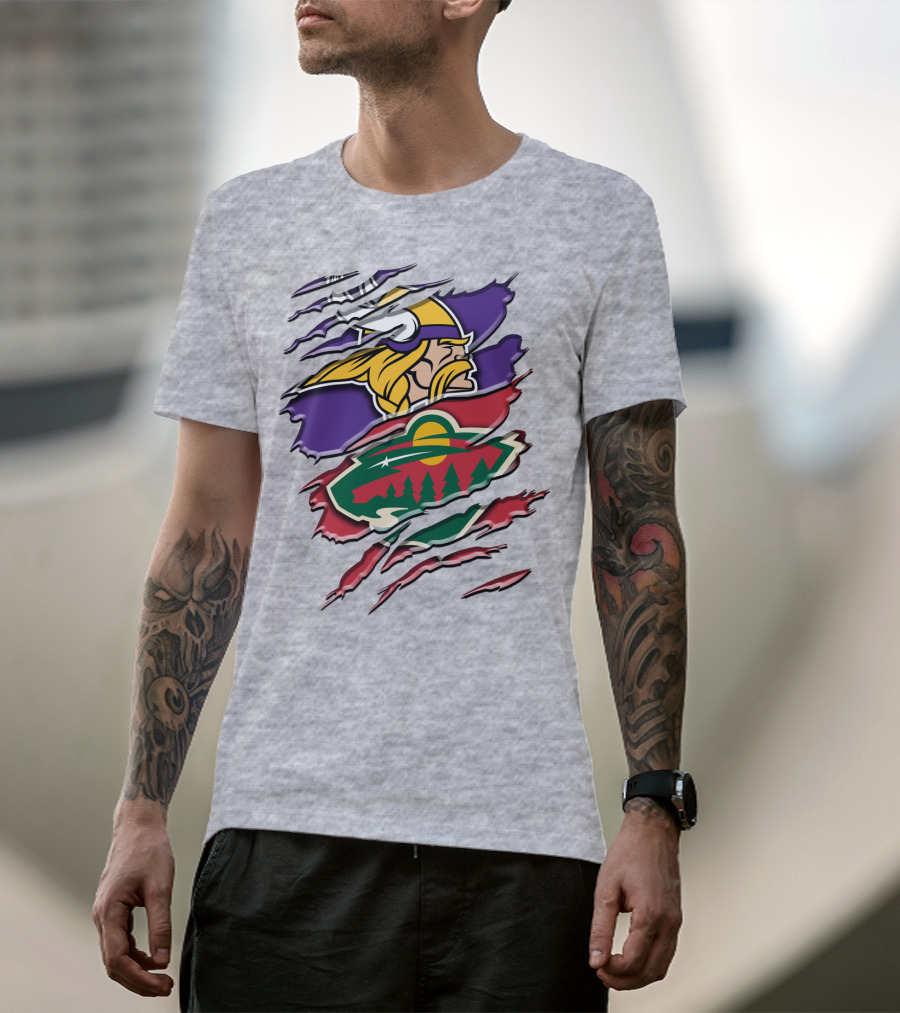 Minnesota Vikings Wild Crossover T-Shirt