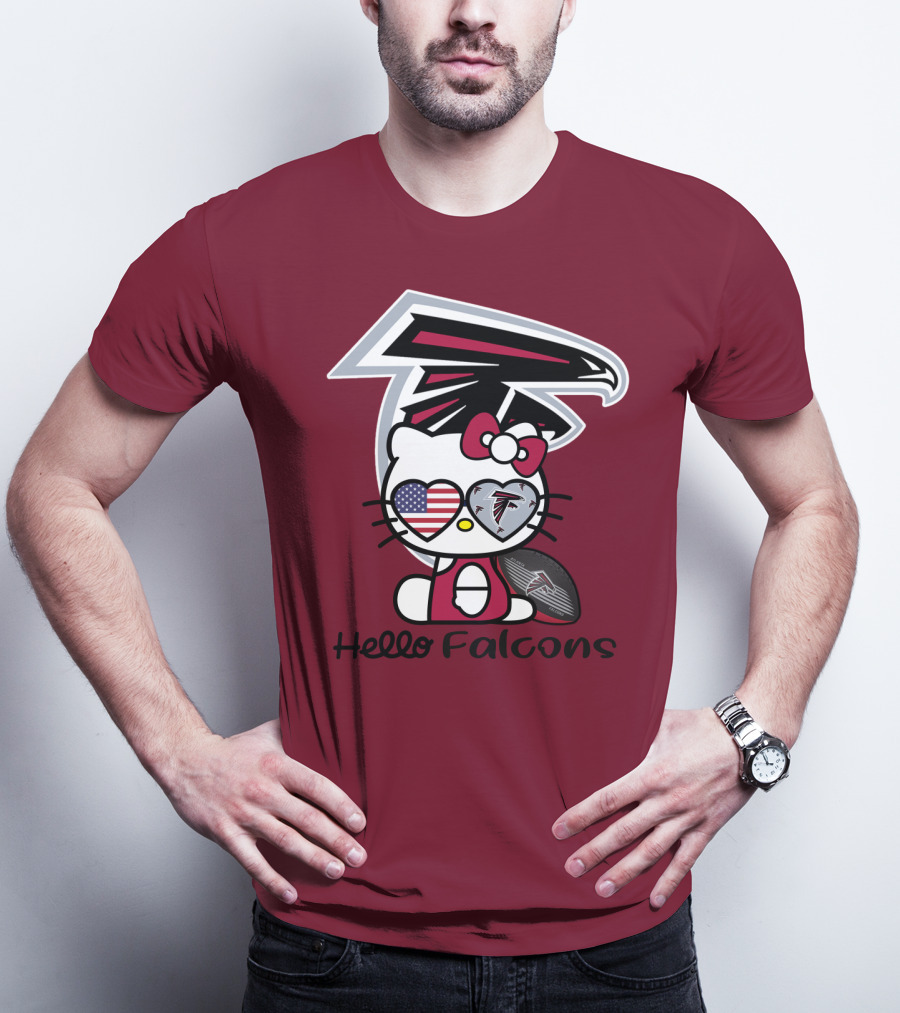 Hello Falcons Atlanta Football Team T-Shirt