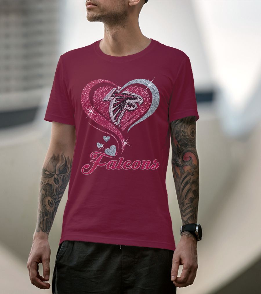 Atlanta Falcons Heart T-Shirt
