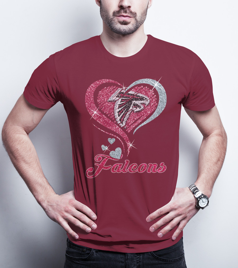 Atlanta Falcons Heart T-Shirt
