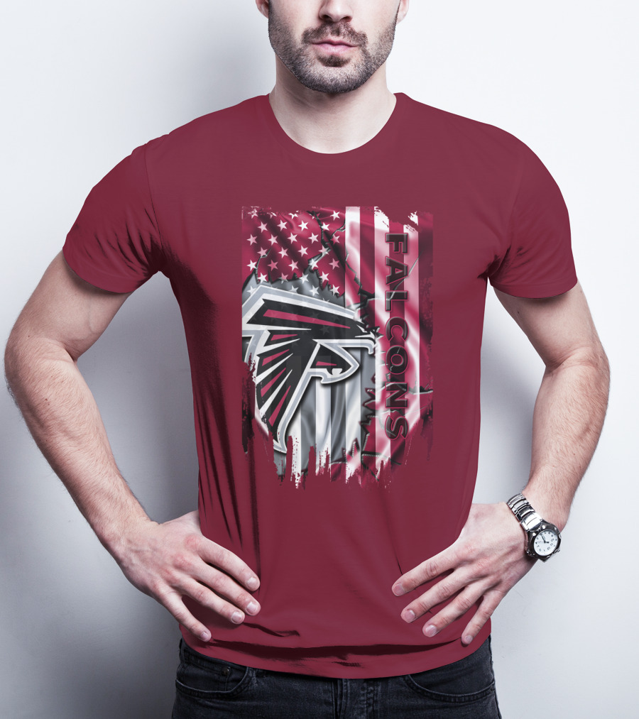 Falcons American Flag Atlanta Falcons T-Shirt