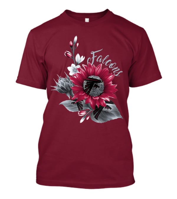 Falcons Floral Atlanta Falcons Logo Blossom T-Shirt