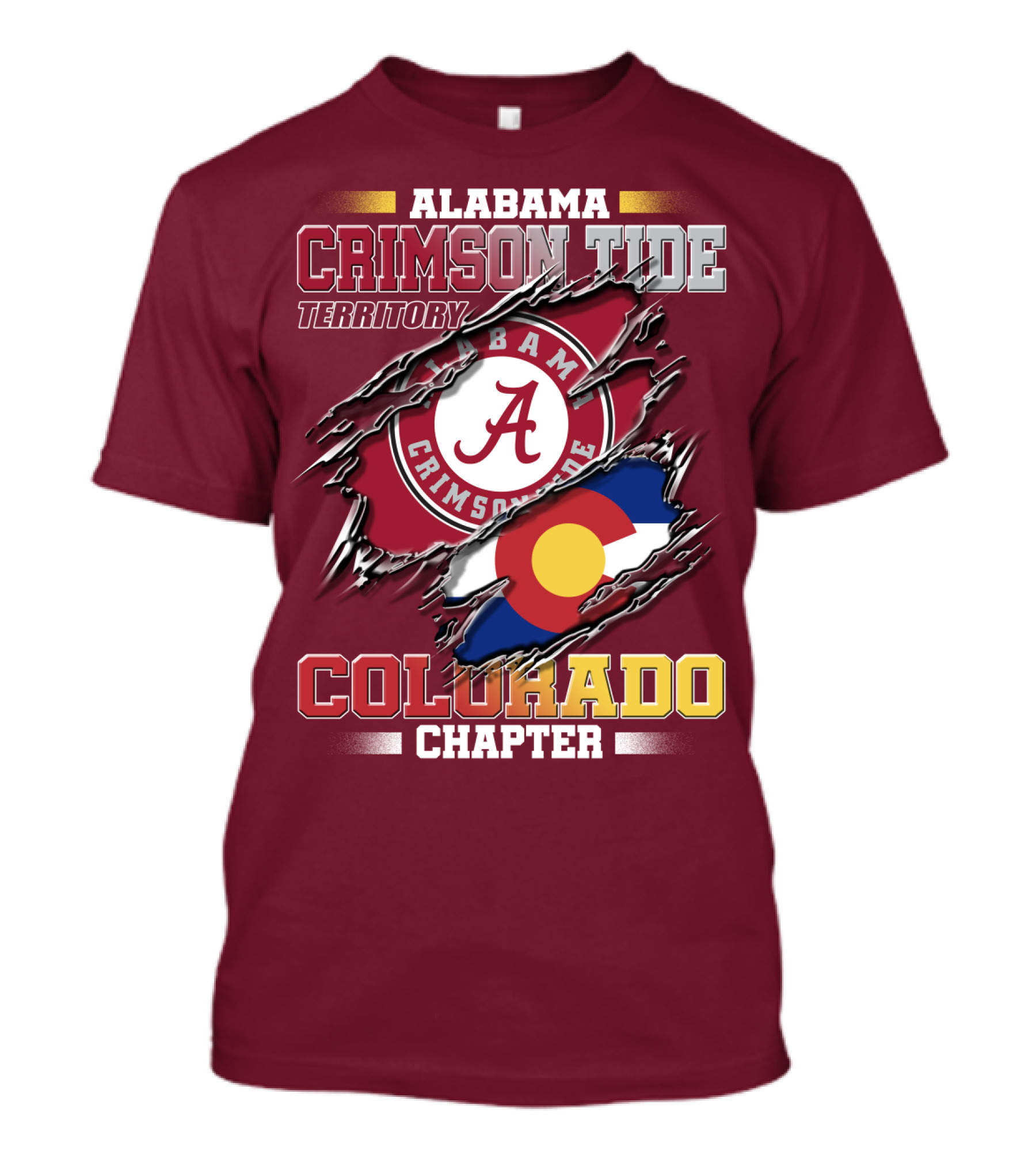 Alabama Crimson Tide Territory Colorado Chapter T-Shirt
