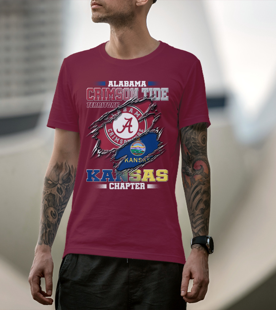 Alabama Crimson Tide Territory Kansas Chapter T-Shirt
