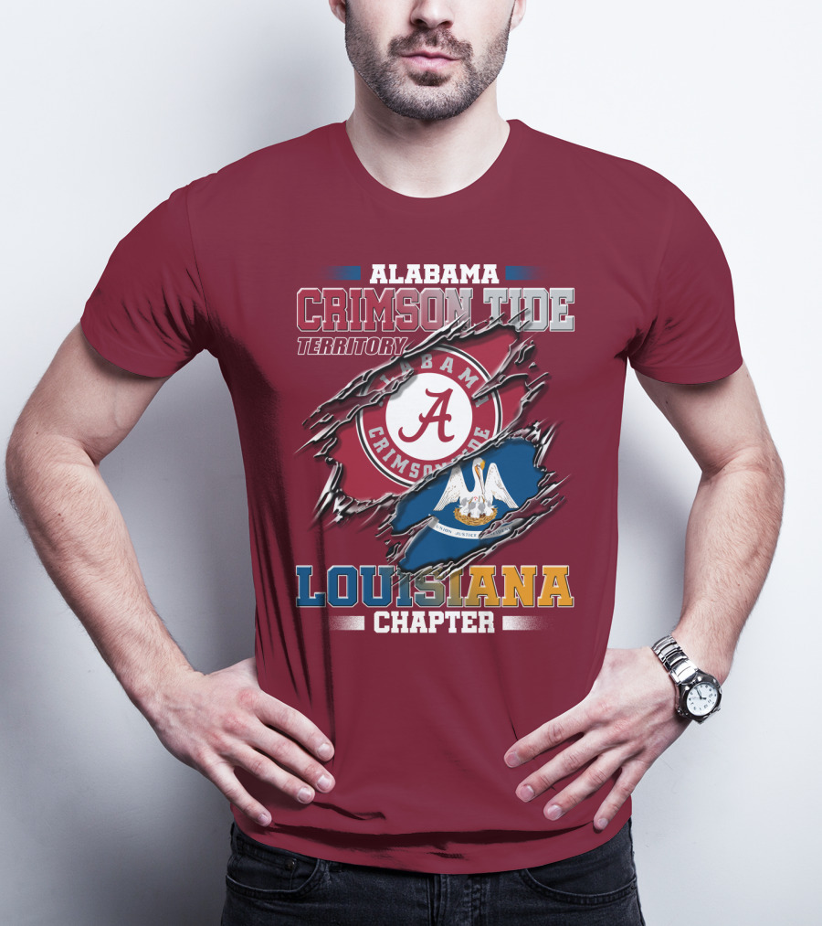 Alabama Crimson Tide Territory Louisiana Chapter T-Shirt