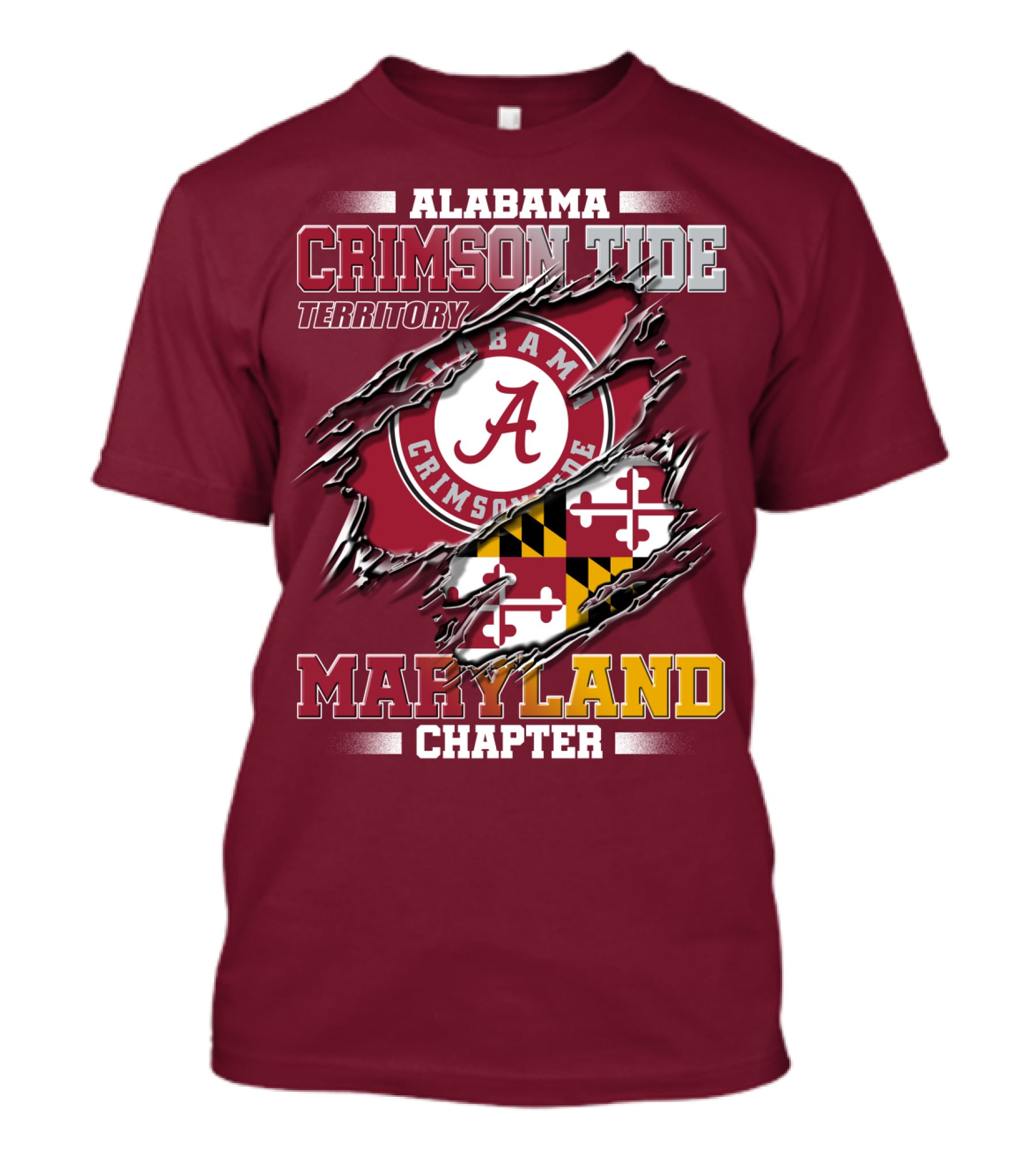 Alabama Crimson Tide Territory Maryland Chapter T-Shirt