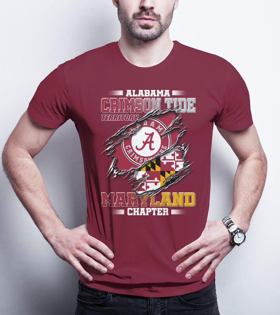 Alabama Crimson Tide Territory Maryland Chapter T-Shirt