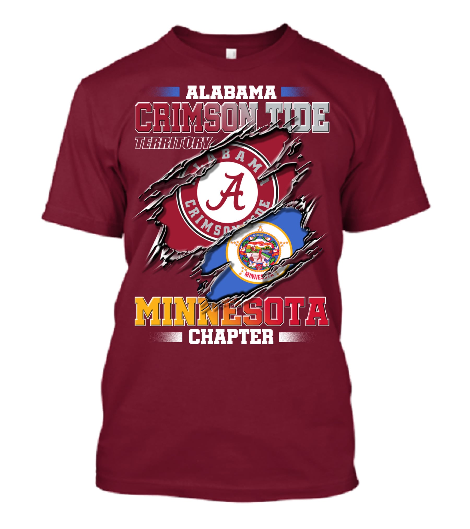 Alabama Crimson Tide Territory Minnesota Chapter T-Shirt