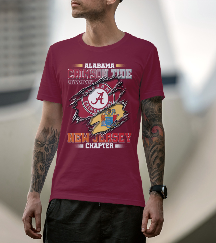 Alabama Crimson Tide Territory New Jersey Chapter T-Shirt