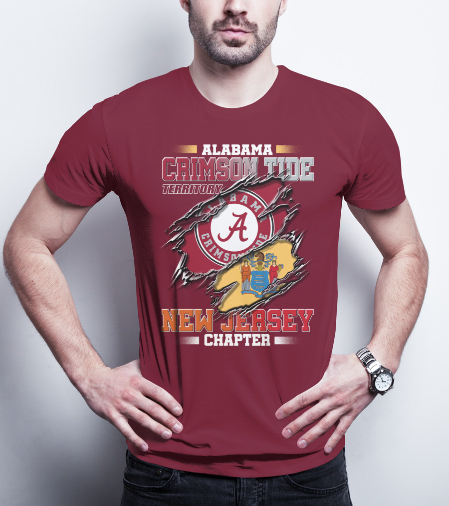 Alabama Crimson Tide Territory New Jersey Chapter T-Shirt