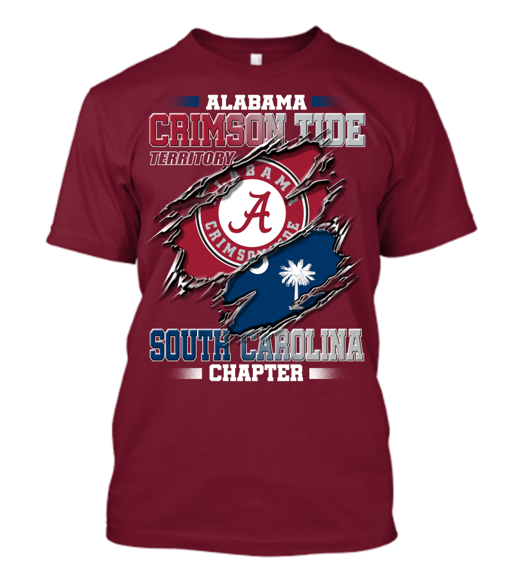 Alabama Crimson Tide Territory South Carolina Chapter T-Shirt